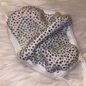 Accessories | Brand New Bedazzled Face Mask | Poshmark